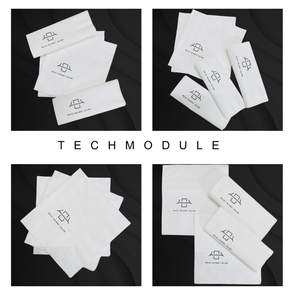 Khăn giấy ăn in logo CHU KAFE