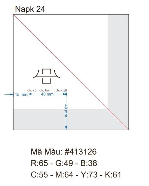 Khăn giấy ăn in logo CHU KAFE