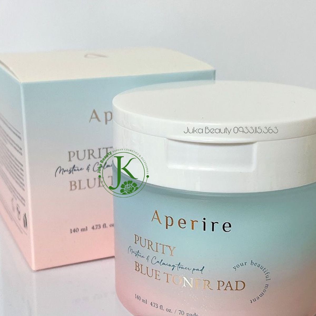 Miếng Bông Cấp Ẩm, Dịu Da Aperire Purity Blue Toner Pad 140ml (70 Miến ...