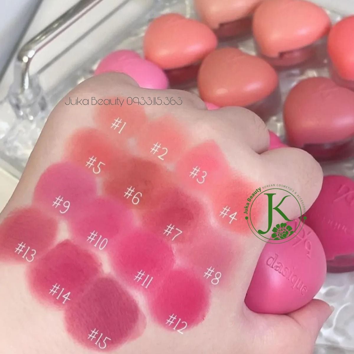 (Mẫu mới) Son Bùn Kiêm Má Hồng Dasique Souffle Color Pot 6.5g – Juka Beauty