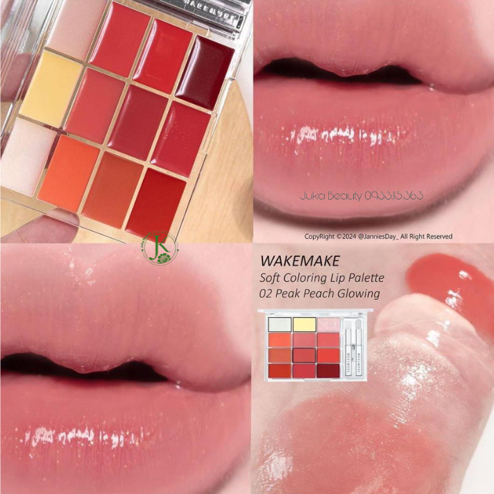 Bảng Son 12 Ô Wakemake Soft Coloring Lip Palette 12g – Juka Beauty