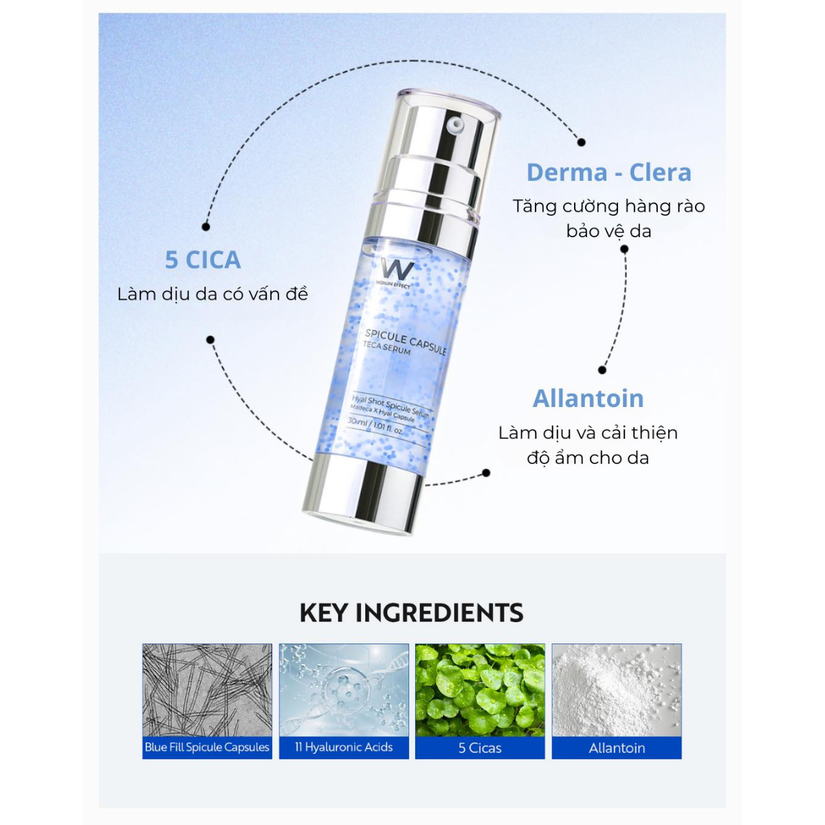 (Mẫu mới) Tinh chất vi kim tái tạo da Wonjin Effect Spicule Capsule Te – Juka Beauty