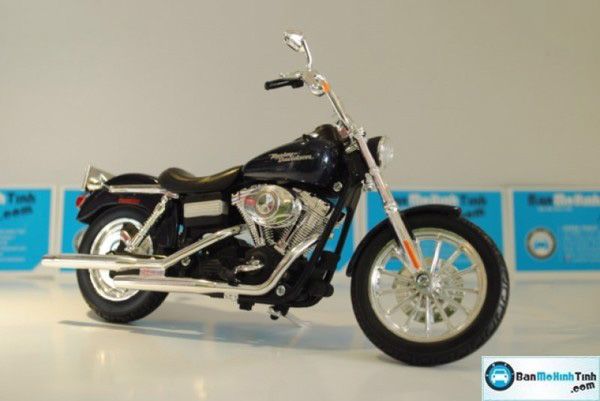 Mô hình xe mô tô Harley Davidson 06-FXDBI Street Bob Met Blue 1:12 ...