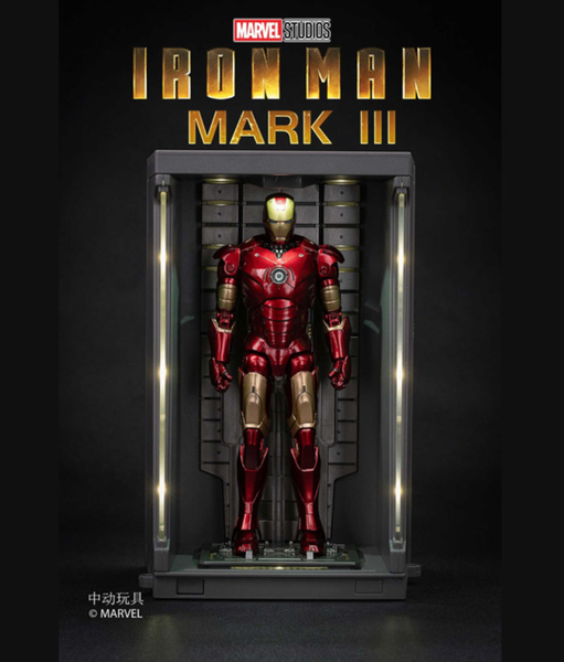Hộp trưng bày mô hình Iron Man 19cm có đèn tỉ lệ 1:10 ZDtoys – Toyzone