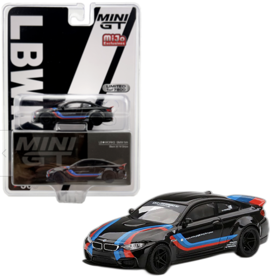 Mô hình xe BMW M4 LB Works 1:64 MiniGT – banmohinhtinh.com