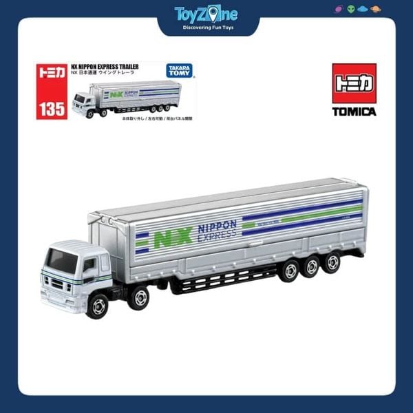 Mô hình xe Container NX Nippon Express Trailer No.135 TOMICA LONG – Toyzone