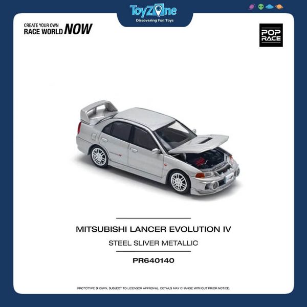 Mô hình xe Mitsubishi Lancer Evolution IV 1:64 Pop Race – Toyzone