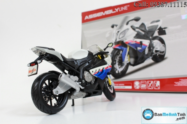 Mô hình xe mô tô BMW S1000RR White Model Kit 1:12 Maisto – Toyzone