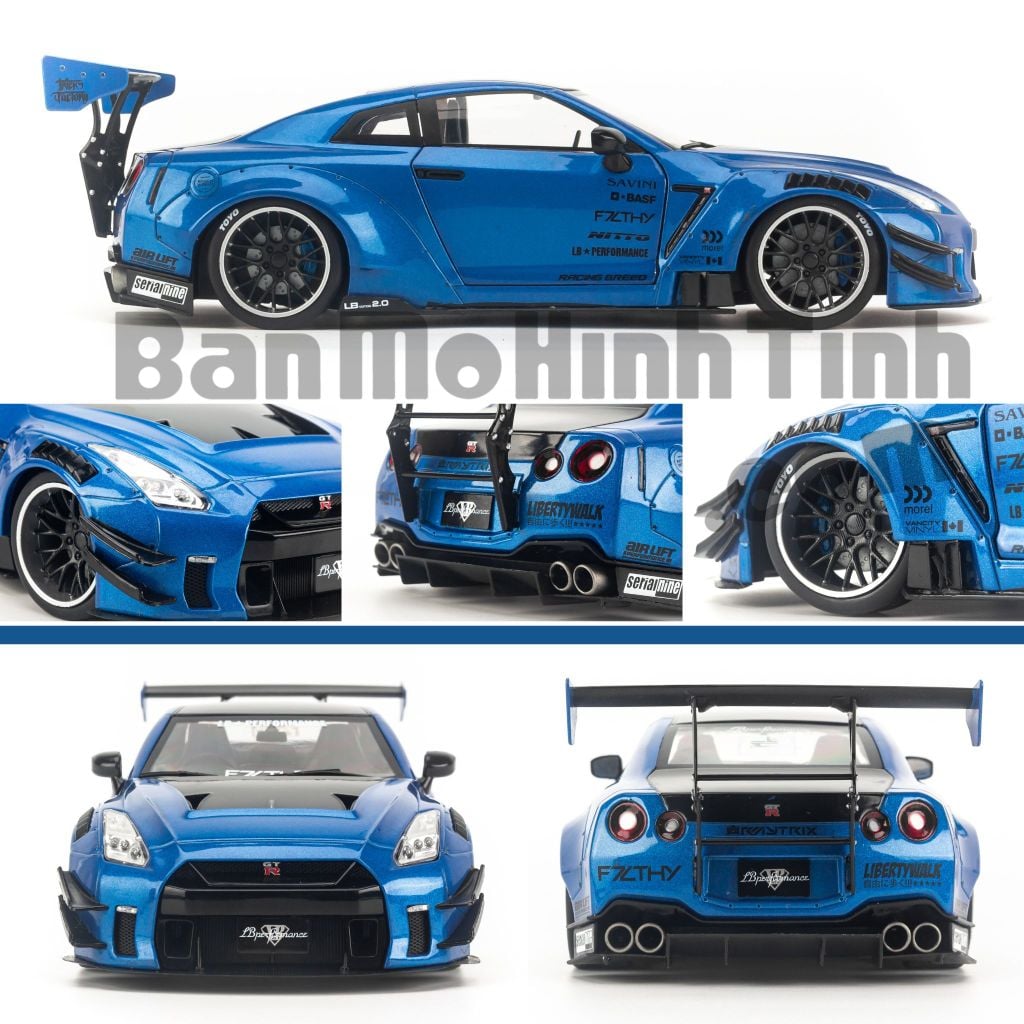 Mô hình xe Nissan GTR R35 LBWK 1:18 Solido – banmohinhtinh.com