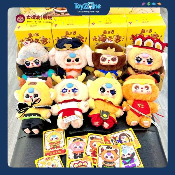Blind Box móc khoá gấu bông Baby Three Havoc in Heaven Tây Du Ký – Toyzone