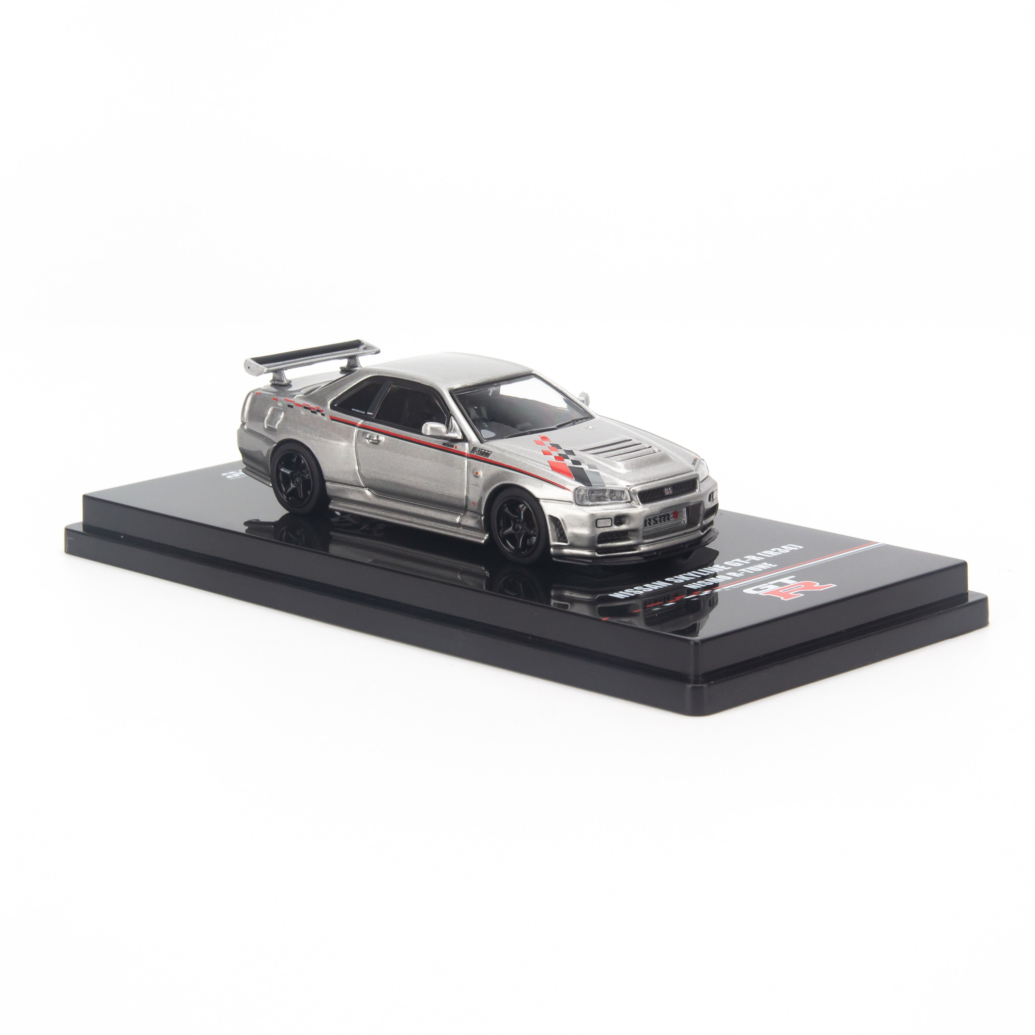 Mô hình xe Nissan Skyline GT-R (R34) Nismo R-Tune Silver 1:64 Inno Mod ...