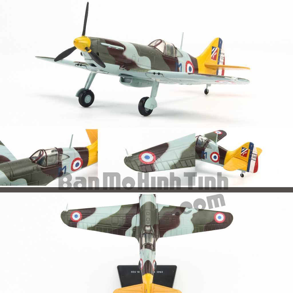 Mô hình máy bay chiến đấu Dewoitine D520 1941 France 1:72 Amer ...