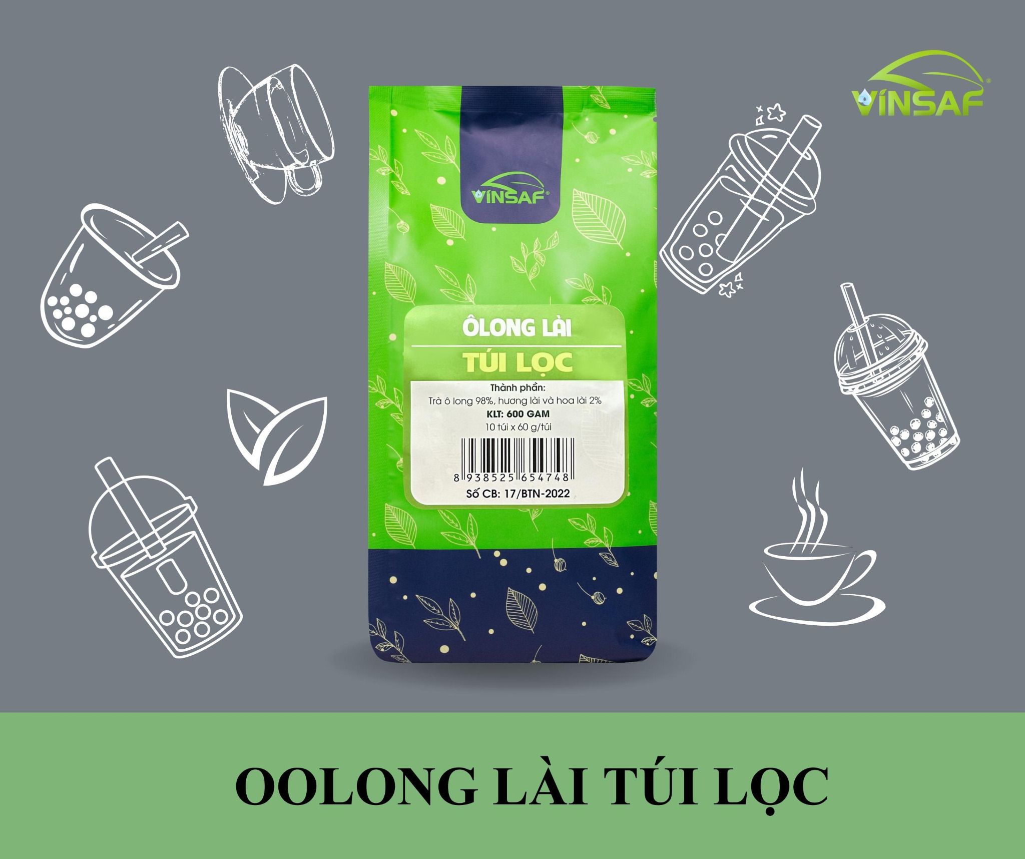 Trà ÔLong lài túi lọc – SafeFood Việt Nam