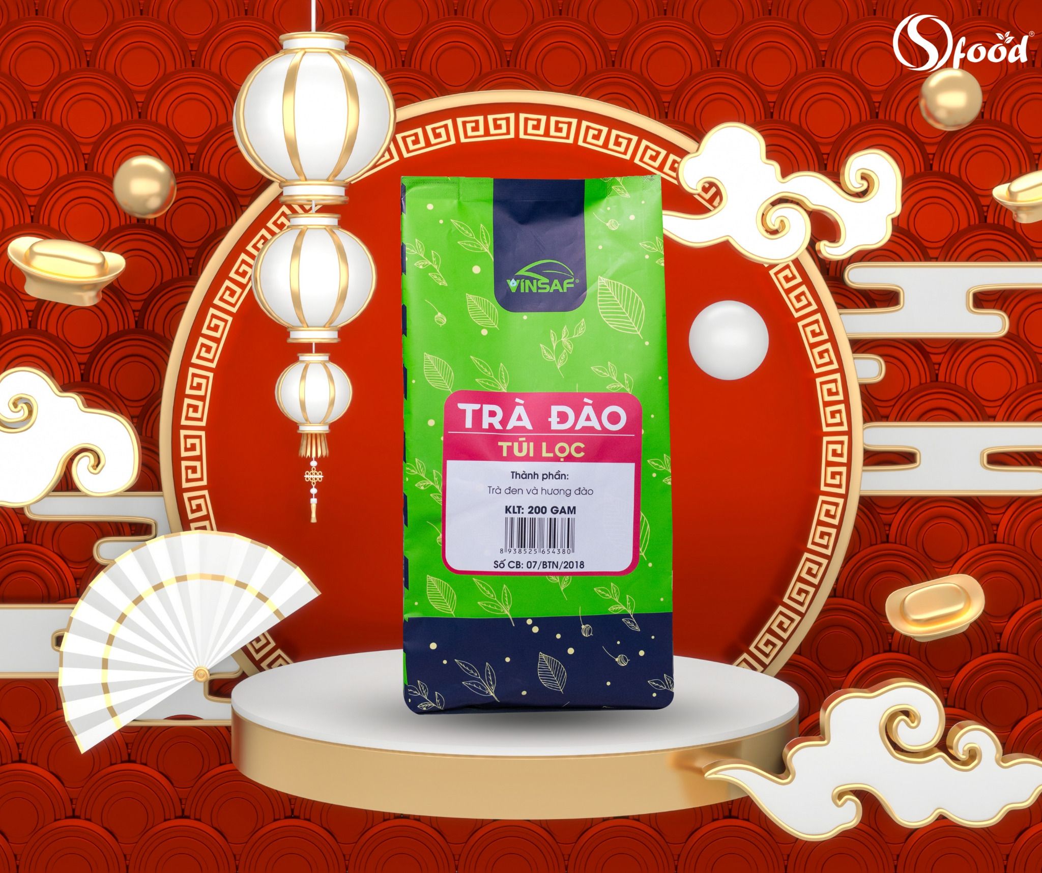 Trà đào túi lọc – SafeFood Việt Nam