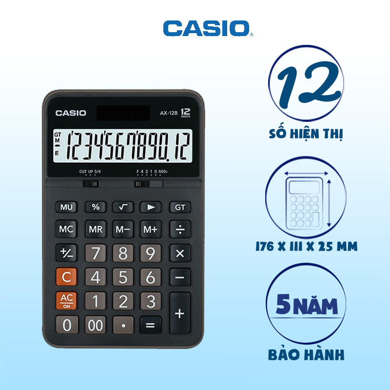 Máy tính Casio AX-12BMáy tính Casio AX-12B – BITEXSHOP