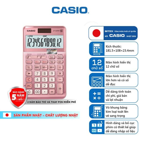 Máy tính Casio JF-120FMMáy tính Casio JF-120FM – BITEXSHOP