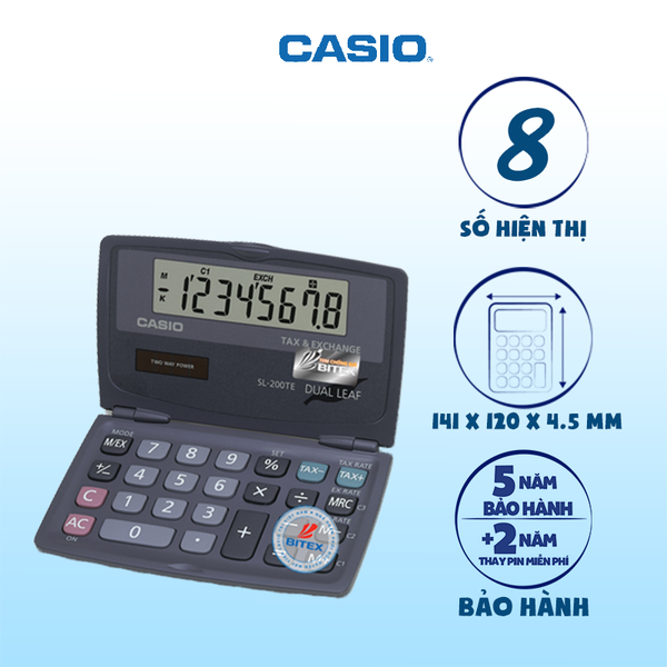 Máy tính Casio SL-200TEMáy tính Casio SL-200TE – BITEXSHOP