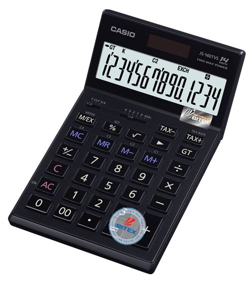 Máy tính Casio JS-140TVS Hiệu Suất CaoMáy tính CASIO JS-140TVS – BITEXSHOP