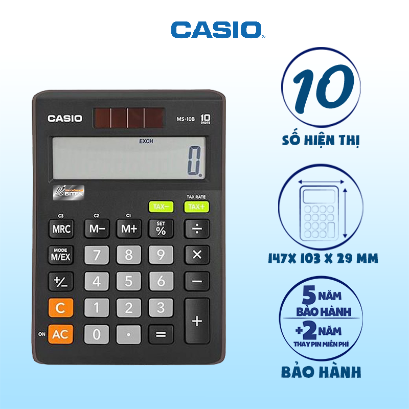 Máy tính Casio MS-10BMáy tính CASIO MS-10B – BITEXSHOP