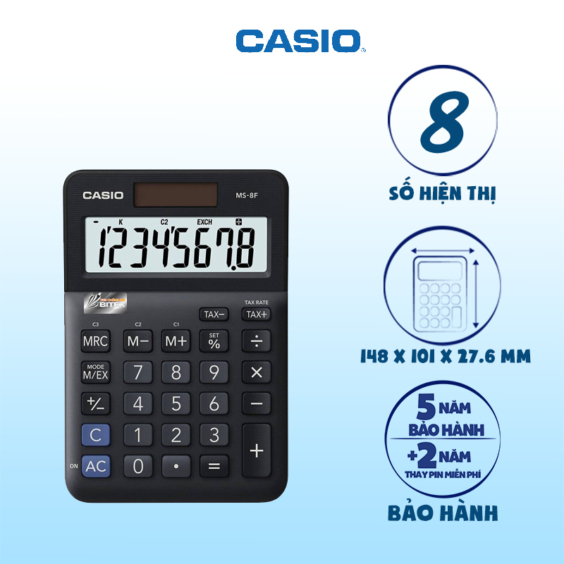 Máy tính Casio MS-8FMáy tính Casio MS-8F – BITEXSHOP