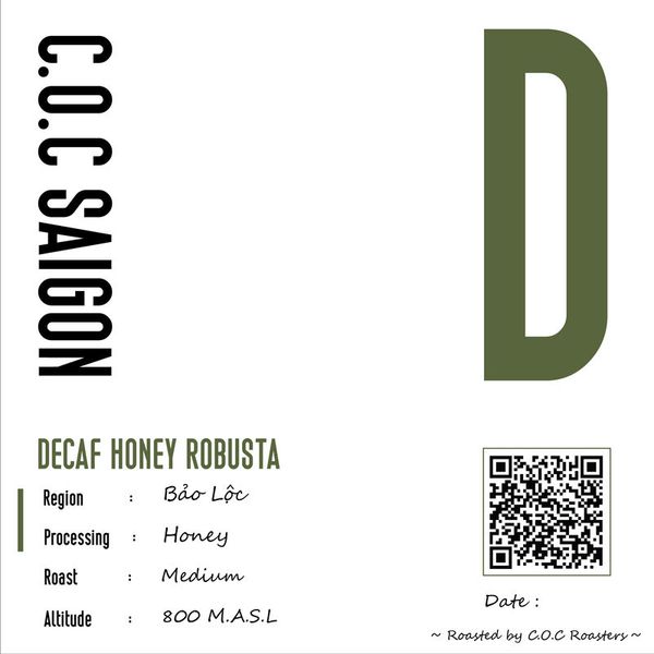 Cà phê Decaf Honey Robusta - Đậm Vị, Không Caffeine – C.O.C - Clean ...