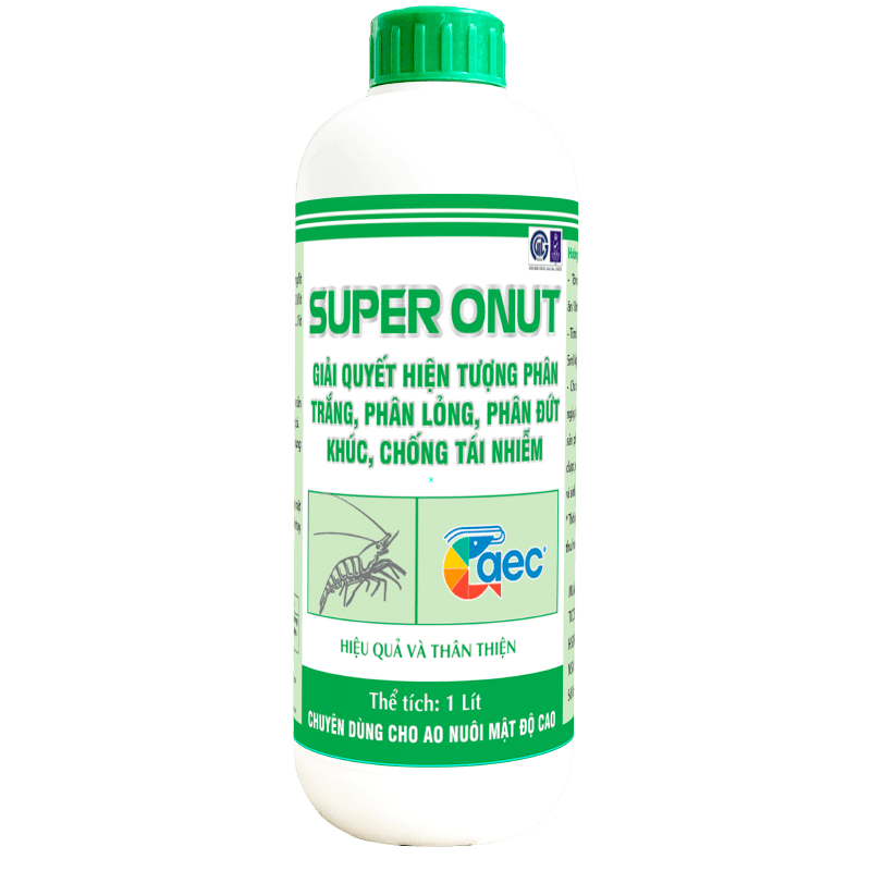 Super Onut - Ngăn ngừa phân trắng, phân lỏng, trống đường ruột ở tôm ...
