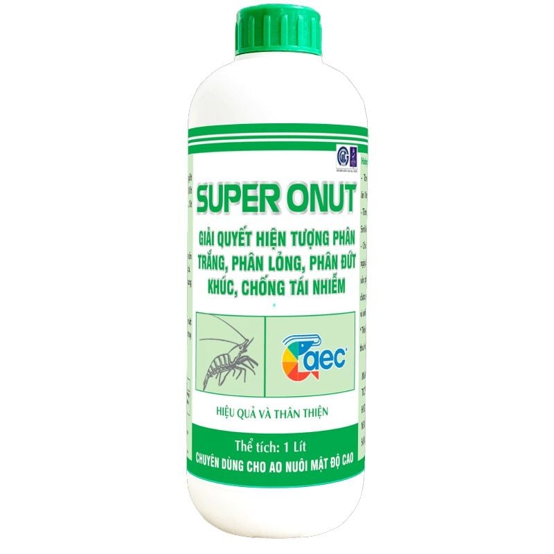Super Onut - Ngăn ngừa phân trắng, phân lỏng, trống đường ruột ở tôm ...