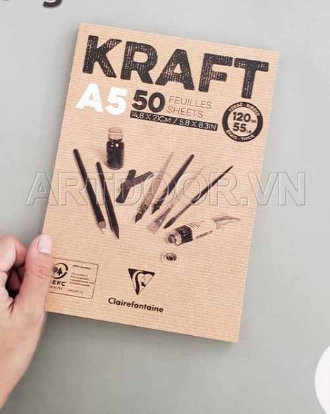 Kraf feuilles sheets 120gsm A5 – Colormate Art & Craft