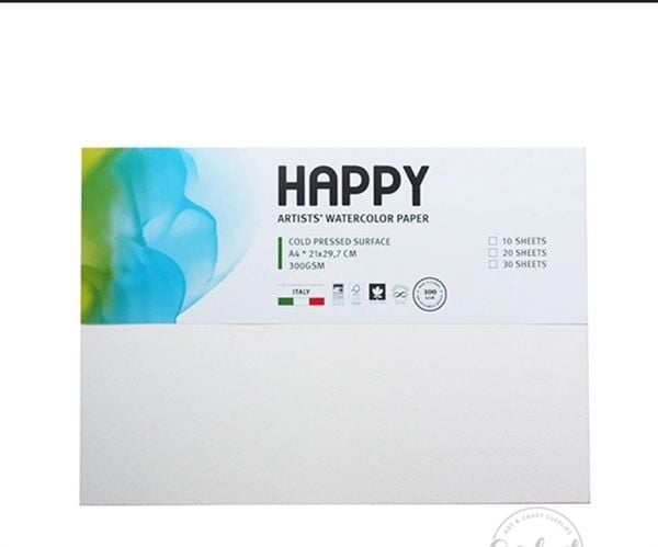GIẤY HAPPY A4 300G 10S – Colormate Art & Craft