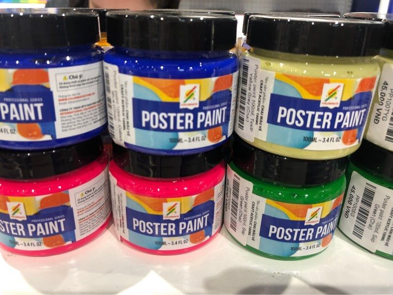 Chai màu vẽ Poster Paint 100ml – Colormate Art & Craft