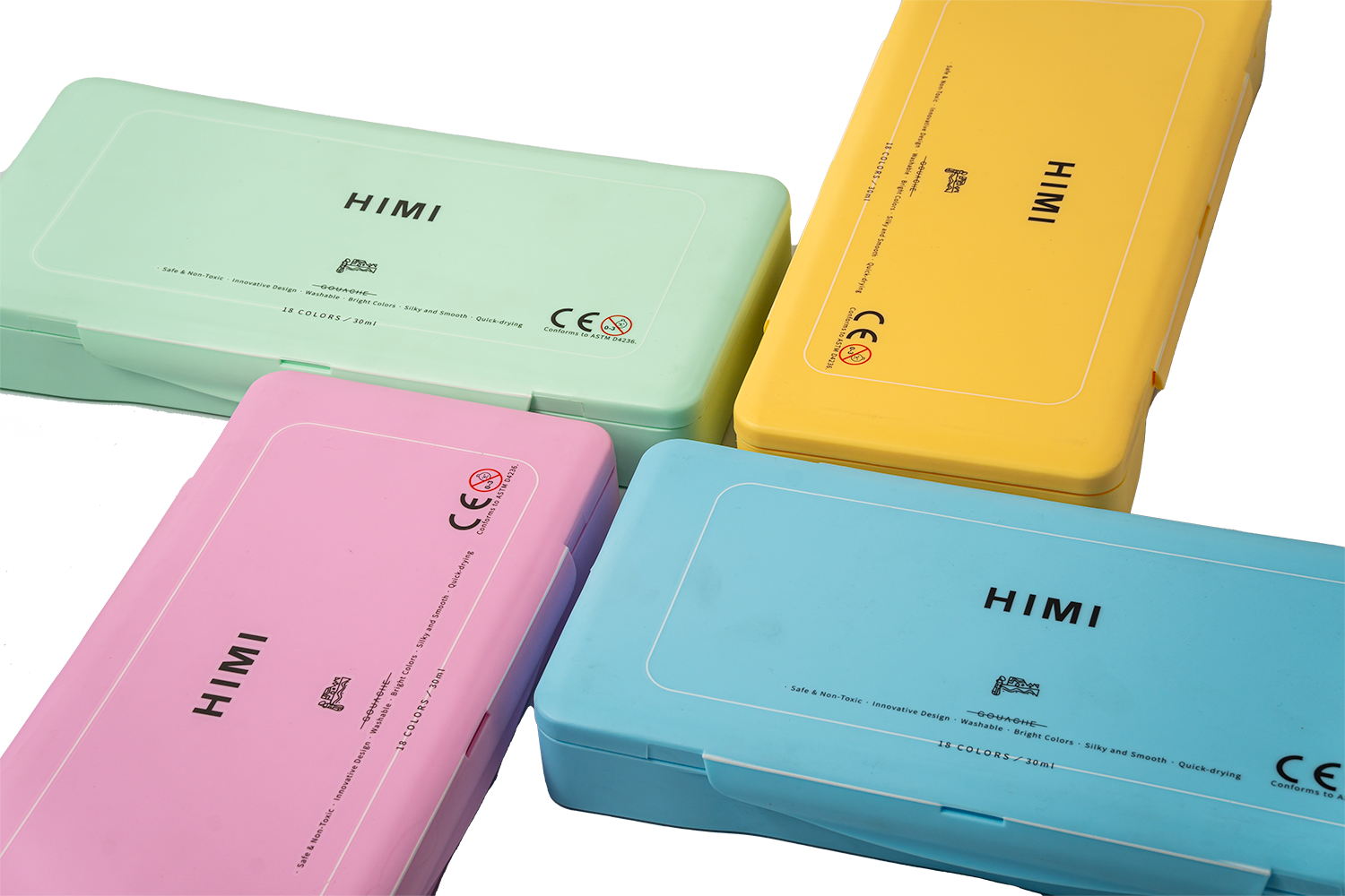 HIMI 18 Colors 30ml Gouache Paint Set Blue Packaging – Colormate Art ...