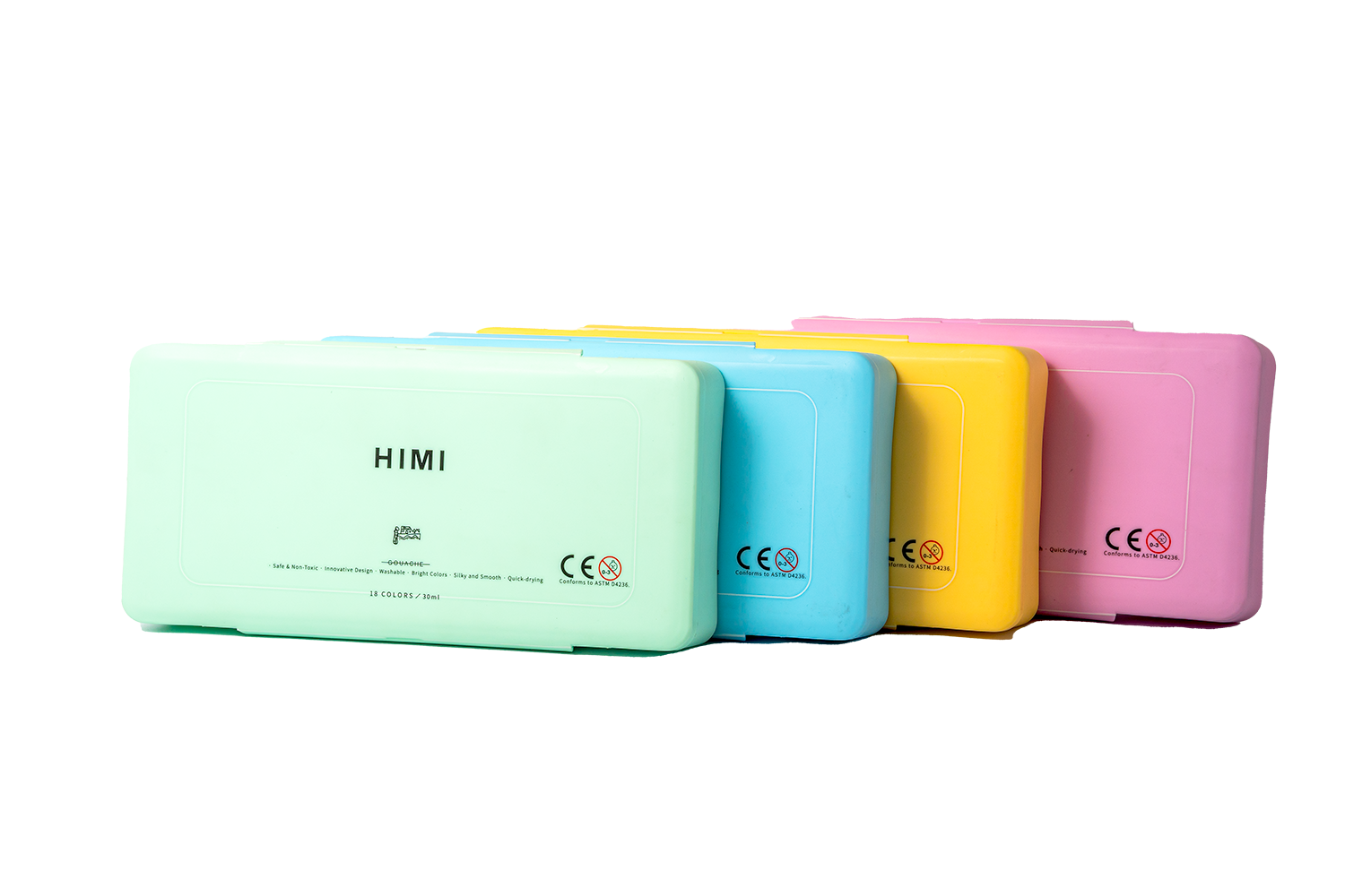 HIMI 18 Colors 30ml Gouache Paint Set Blue Packaging – Colormate Art ...