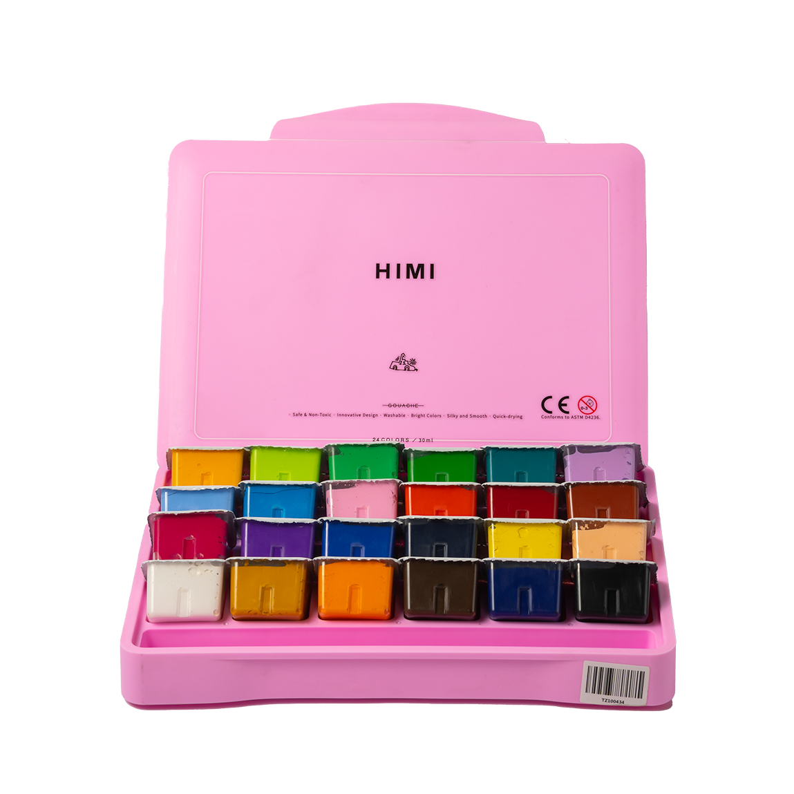HIMI 24 Colors 30ml Gouache Paint Set Pink Packaging – Colormate Art ...