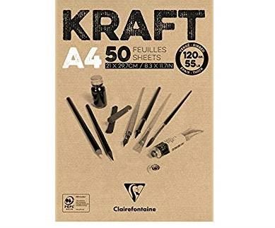 Kraf feuilles sheets 120gsm A4 – Colormate Art & Craft