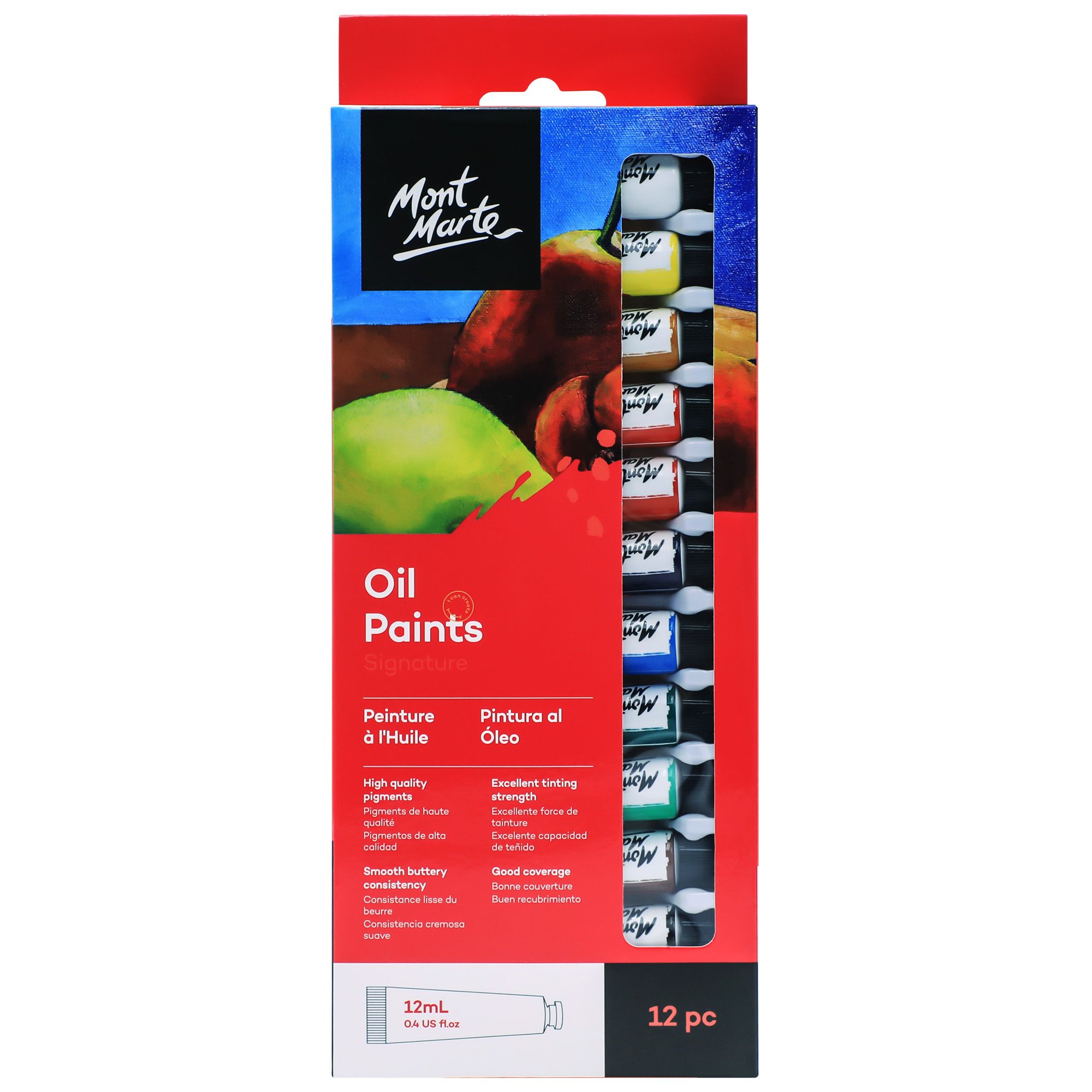 M.M Oil Paints 12pc X 12ml – Colormate Art & Craft
