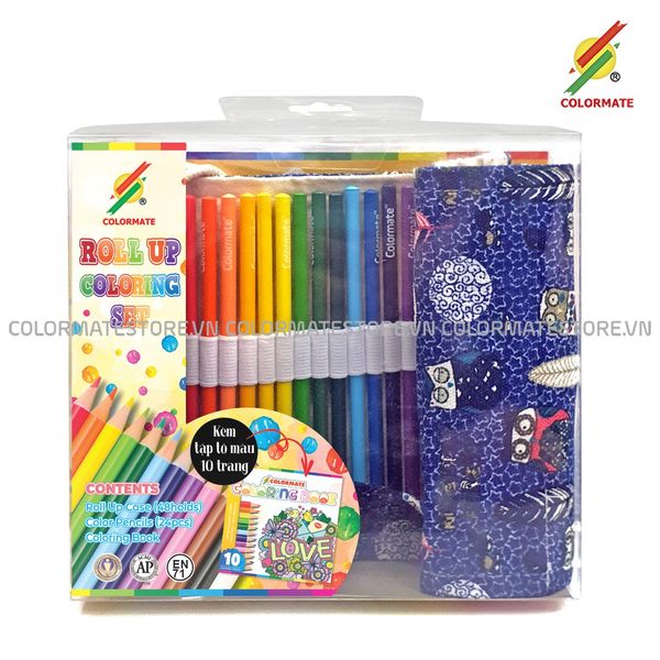 Hộp nhựa 24 bút chì màu – Colormate Art & Craft