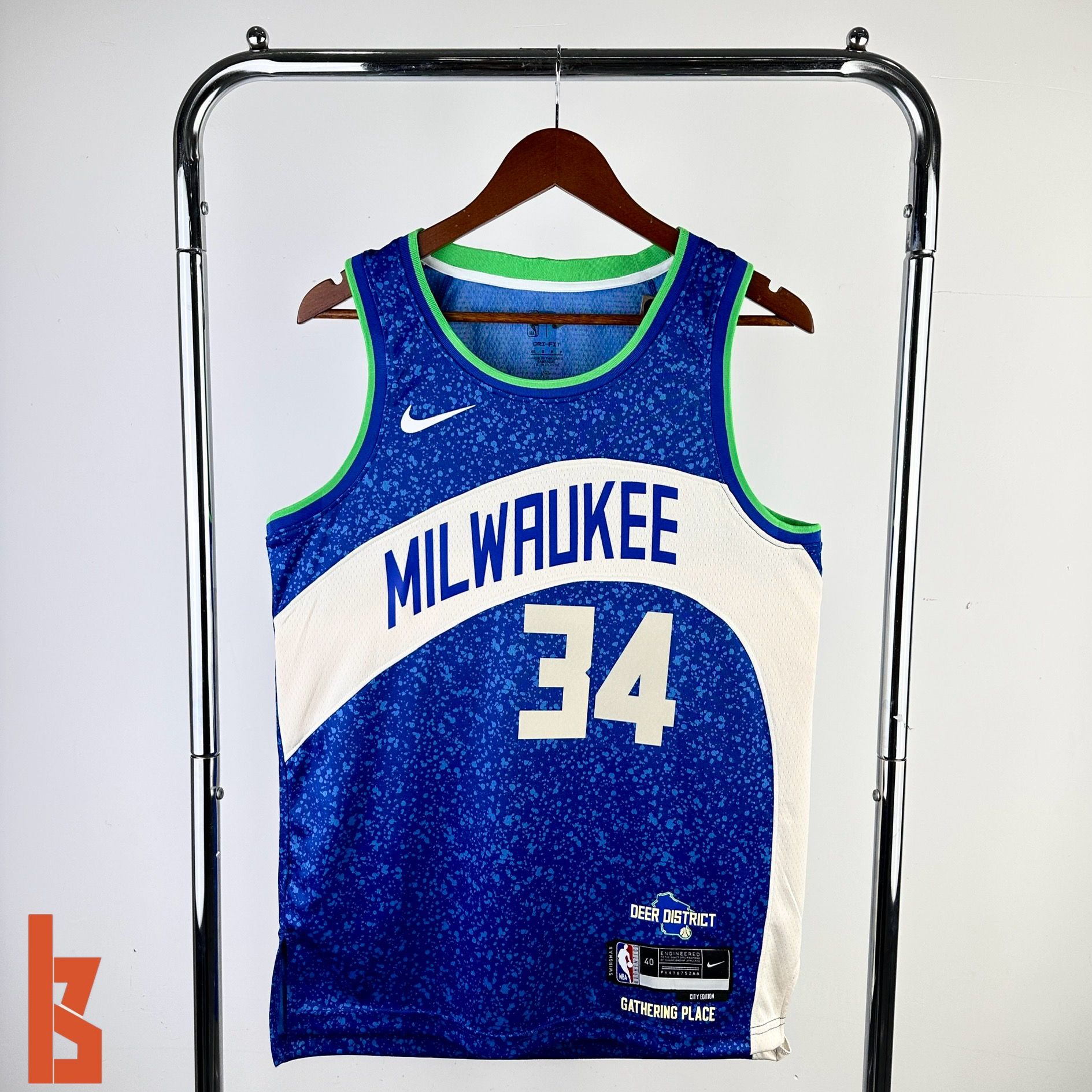 A-SM2024 Bucks- Antetokounmpo34 Xanh – BAMBISHOP