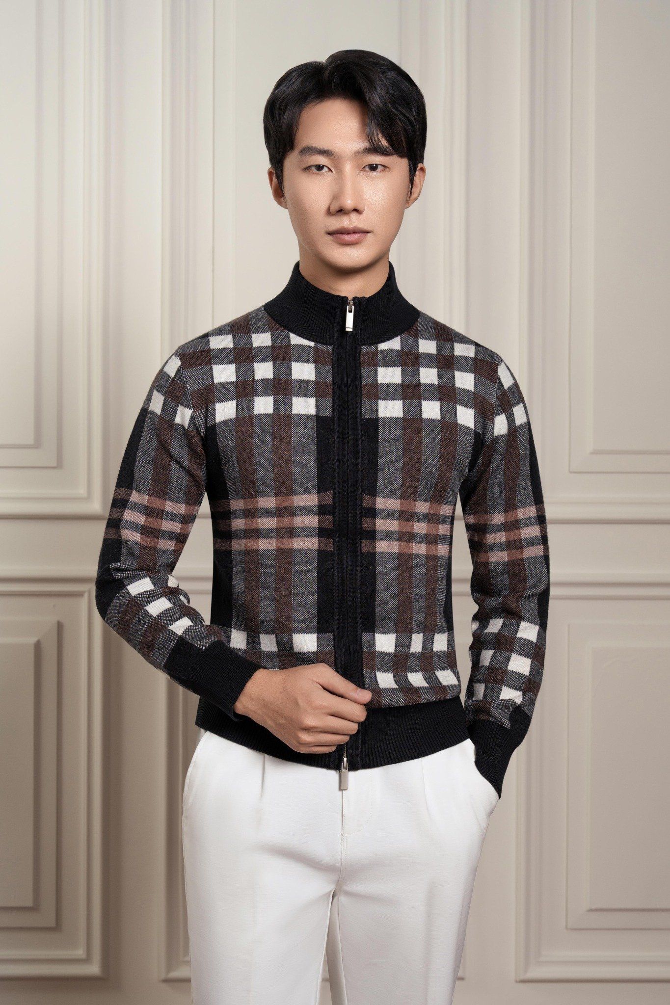 Áo len họa tiết ô vuông - AL080 – ADAM STORE - Thương hiệu veston may ...