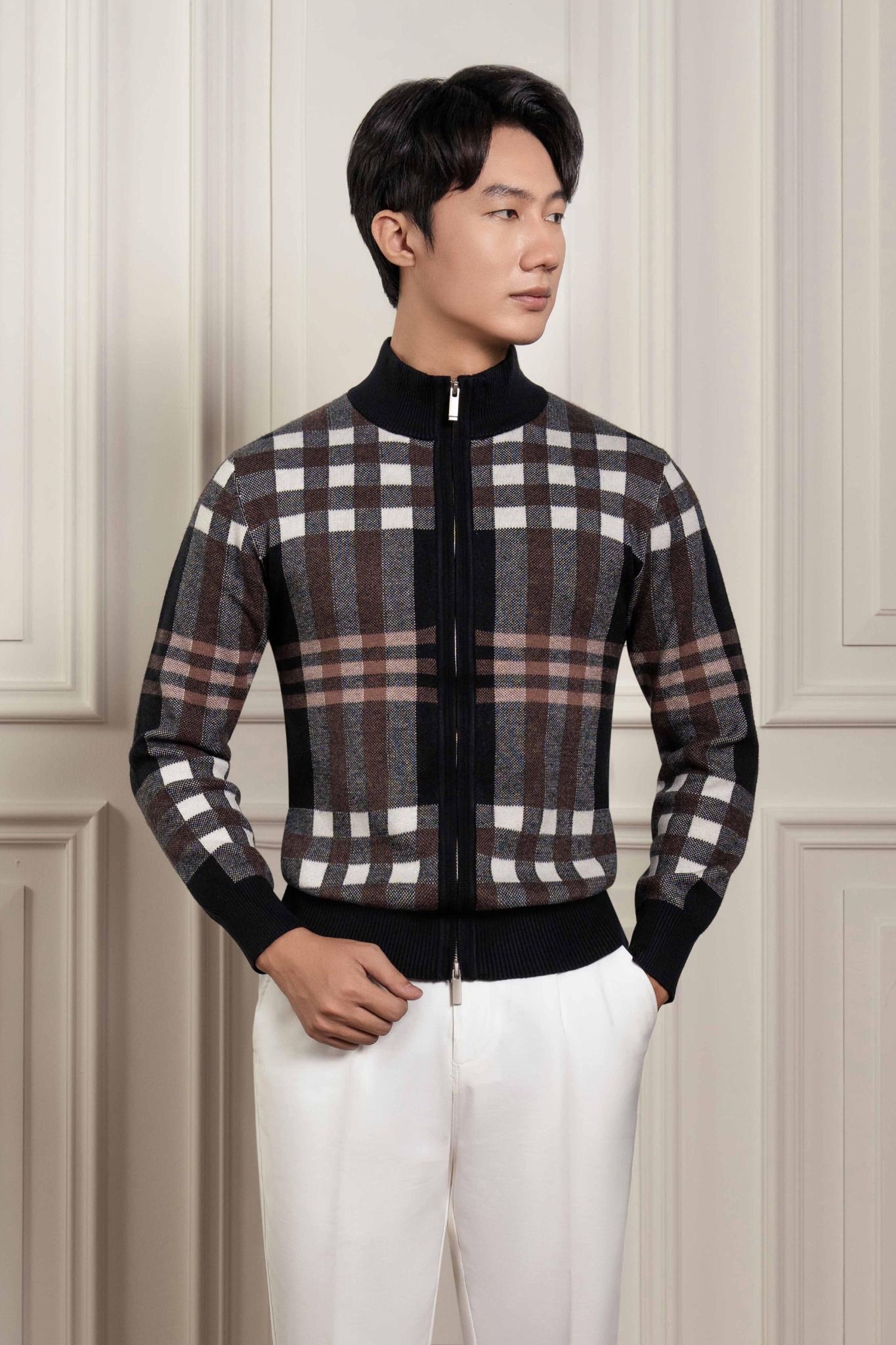 Áo len họa tiết ô vuông - AL080 – ADAM STORE - Thương hiệu veston may ...