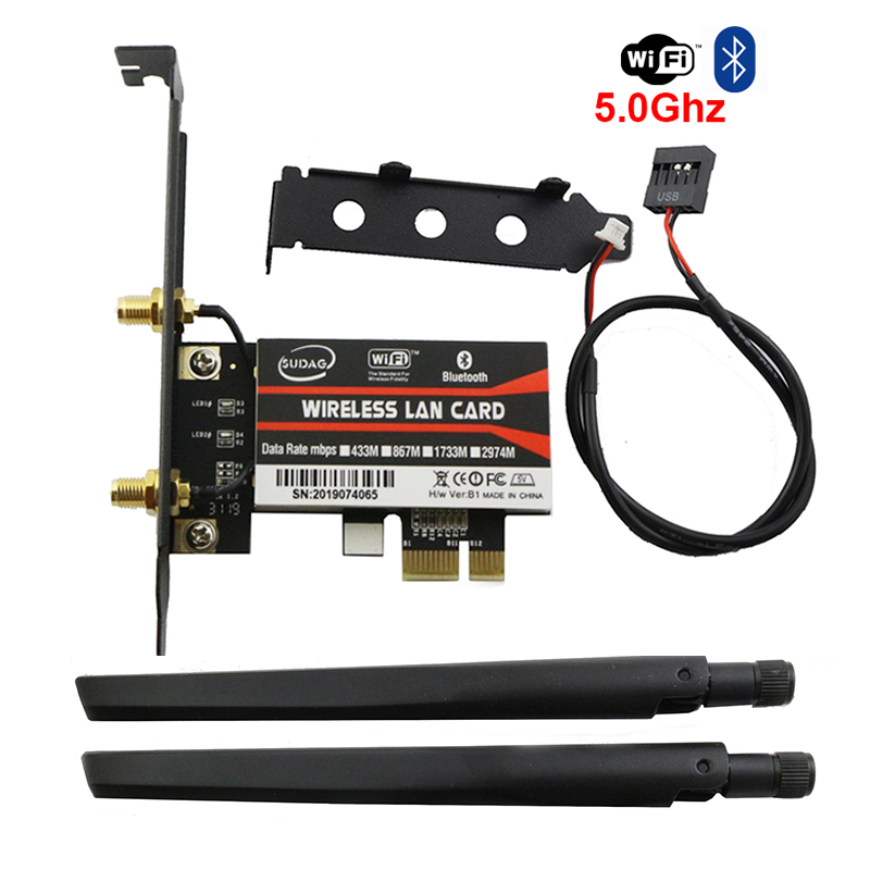 Card Mạng Wifi Chip AX200 Công Nghệ Wifi 6 Kết Hợp Bluetooth 5.0 Giao