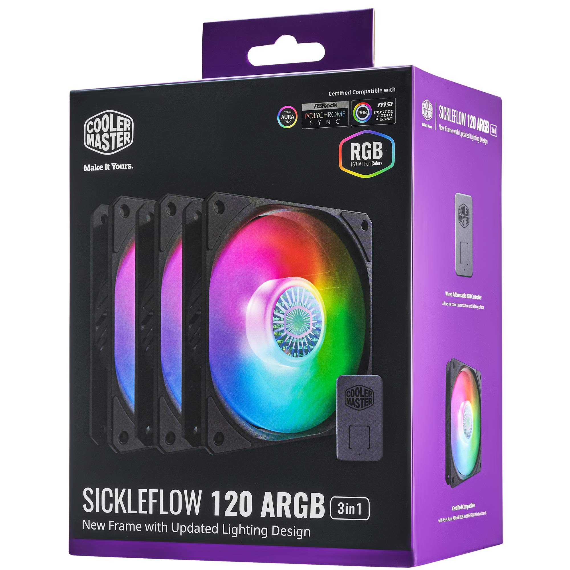 Fan Case CoolerMaster SickleFlow 120 ARGB 3 in1 – HOTGEAR
