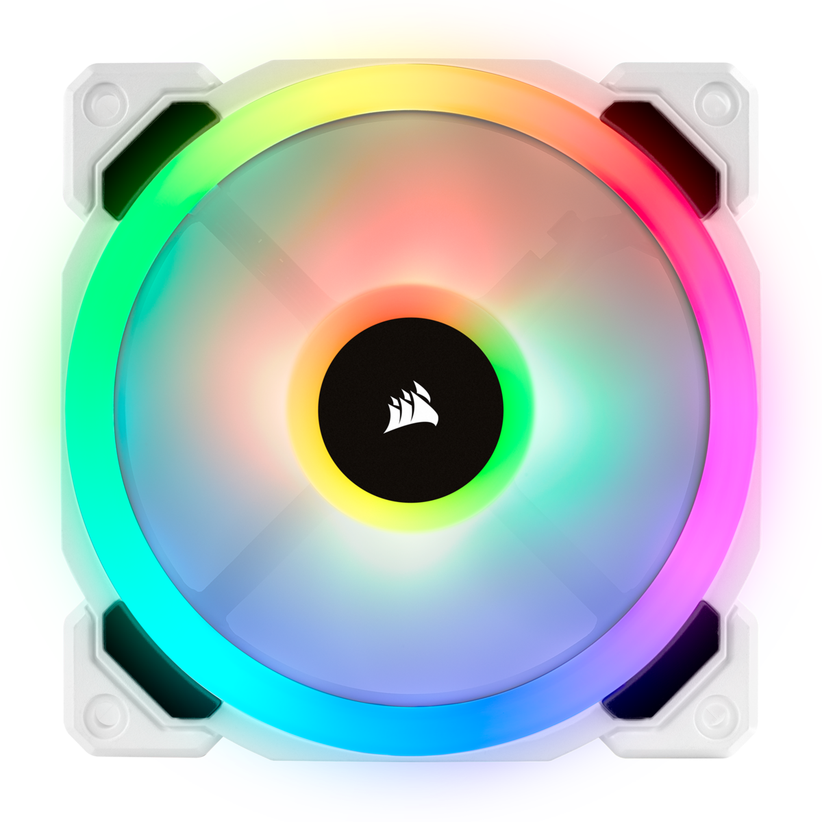 Fan Corsair LL120 White RGB 120mm RGB LED — 3 Fan Pack with Lighting N