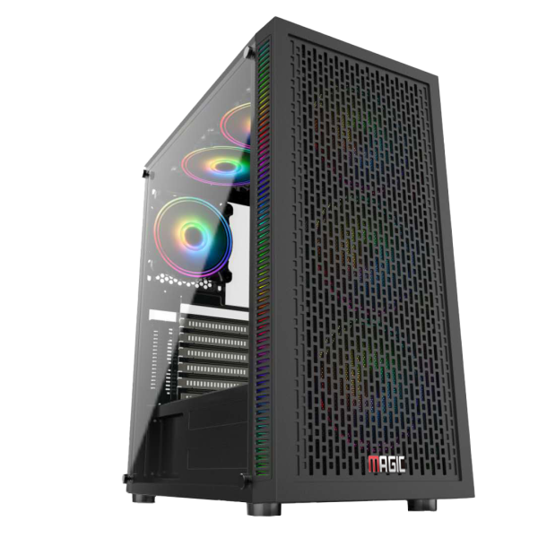 Case MAGIC Luxury I Full Tower - E-ATX (Black) (Tặng 4 Fan)