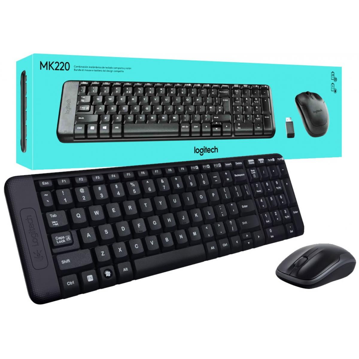 Combo chuột và phím không đây Logitech MK220 Wireless – HOTGEAR