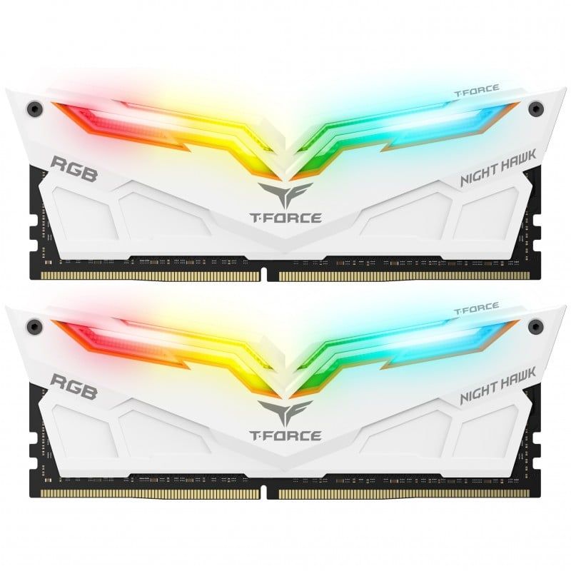 Team Night Hawk RGB 16GB (2x8G) Bus 3000 (White)