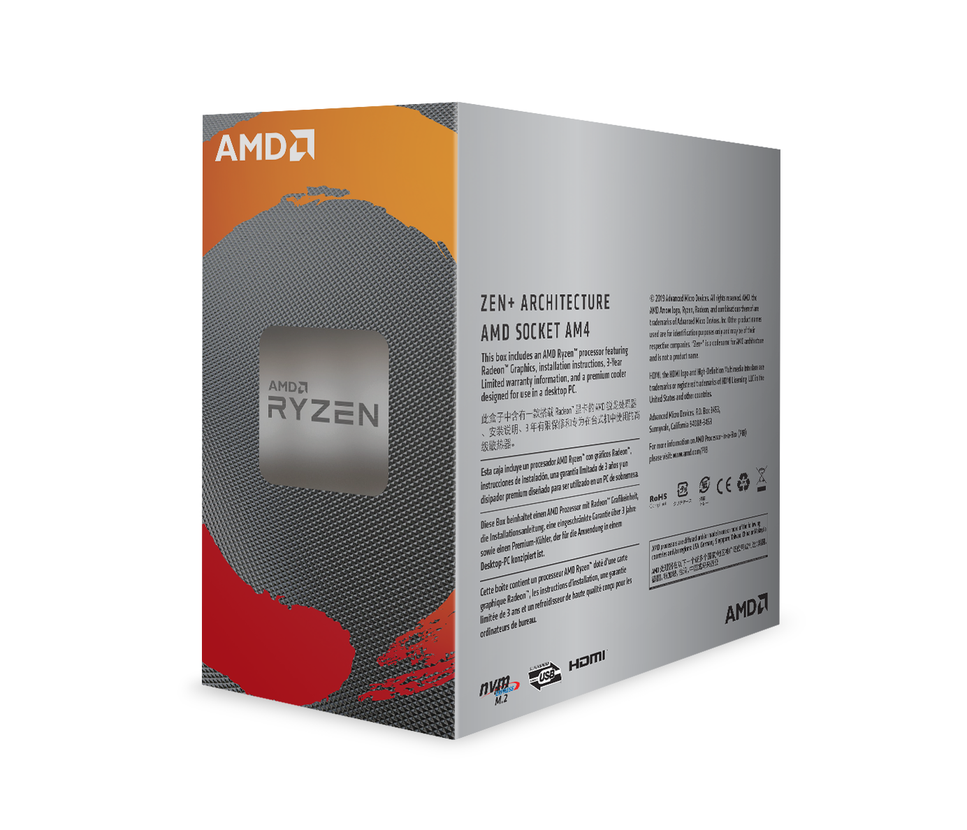 AMD Ryzen 3 3200G /6MB /3.6GHz /4 nhân 4 luồng