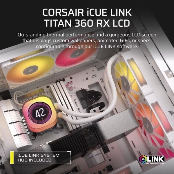 Tản nhiệt nước Corsair iCUE LINK TITAN 360 RX LCD