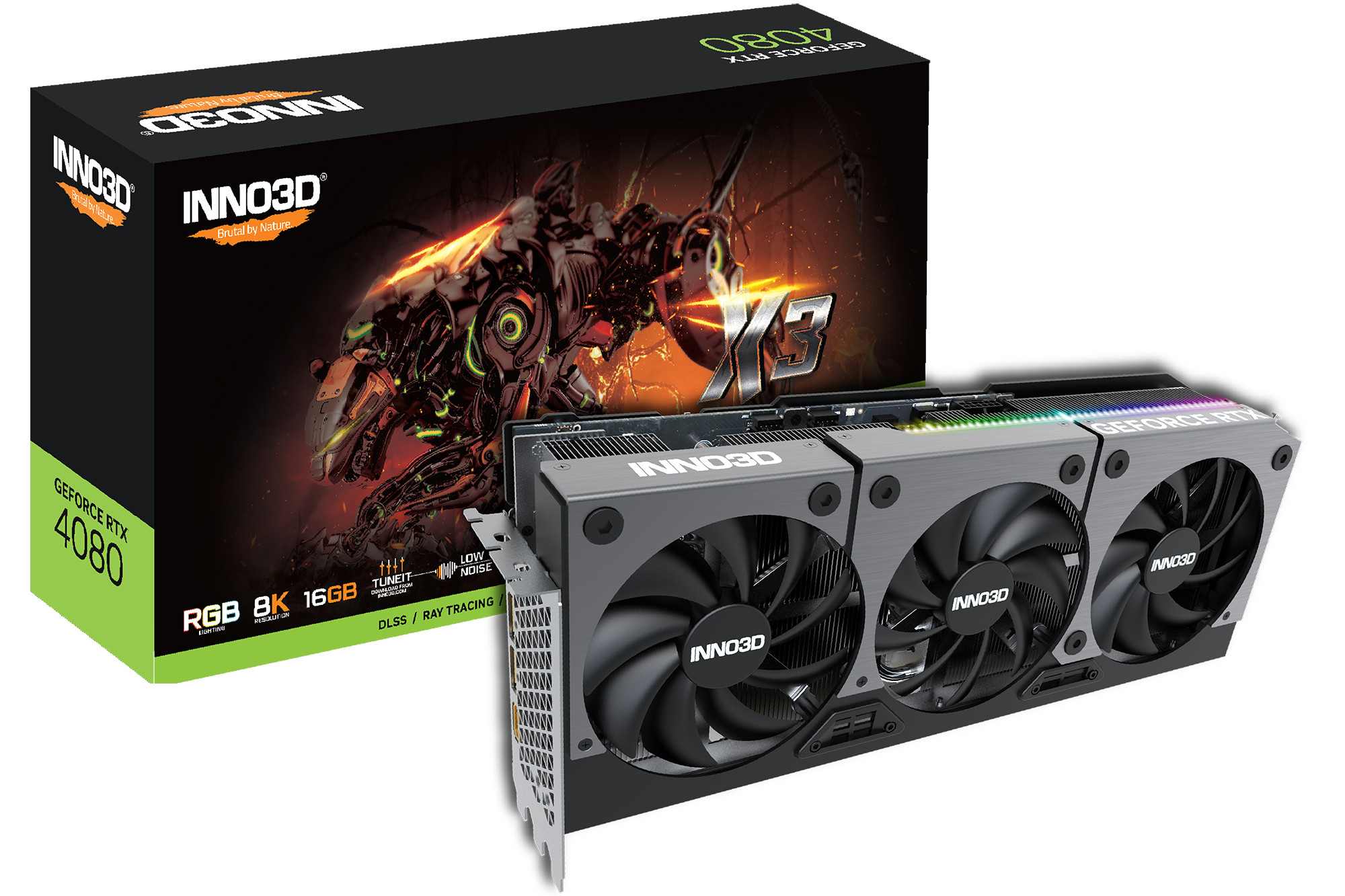 CARD MÀN HÌNH Inno3D RTX 4080 X3 16GB GDDR6X 3 Fan
