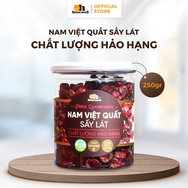 Nam Việt Quất Sấy Lát Smilenuts Hủ 250g – Smile Nuts - Hạt Dinh Dưỡng ...