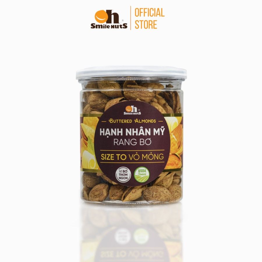 Hạnh Nhân Mỹ Rang Bơ 215g - Oh Smile Nuts – Smile Nuts - Hạt Dinh Dưỡng ...